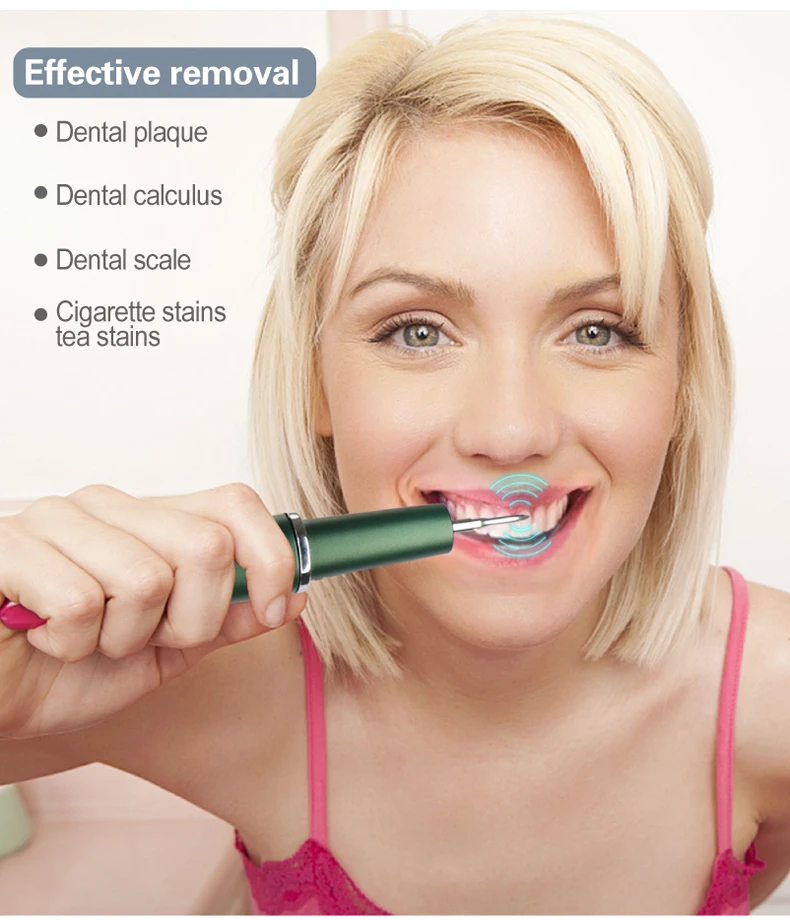 Electric Tooth Cleaner Portable 5 Modes Teeth Plaque Remover Device ...