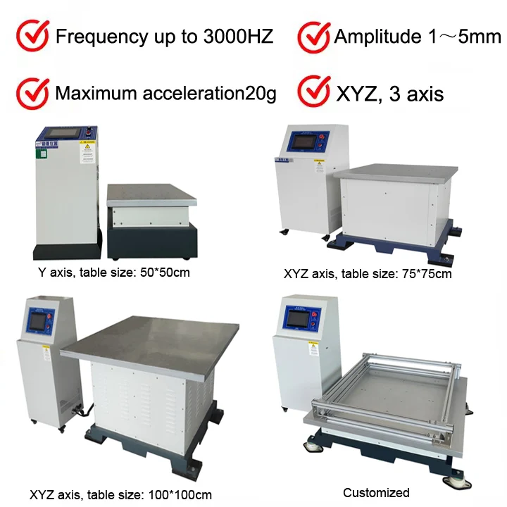 Small Horizontal Vertical Test Bench Magnetic Vibration Table ...