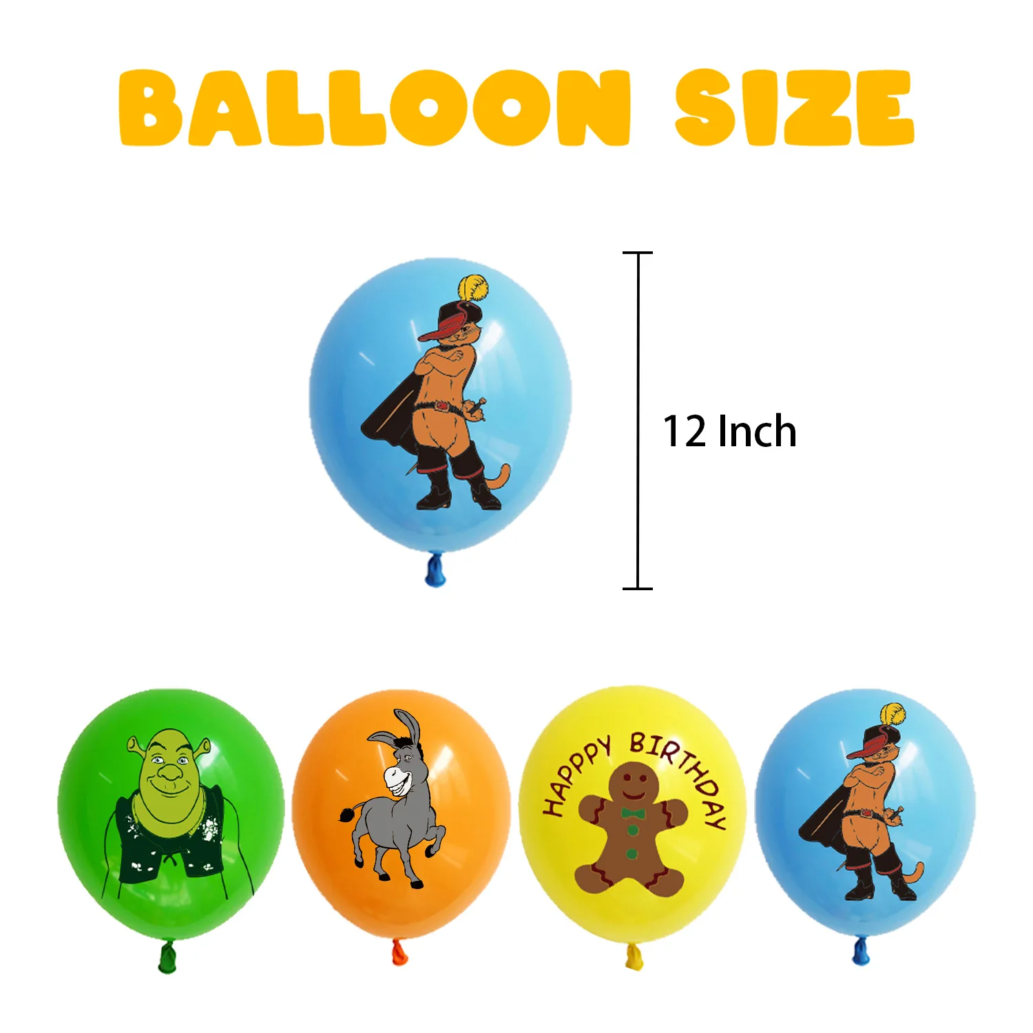 Monster Shrek Latex Balloon - Perfect for Birthday Parties