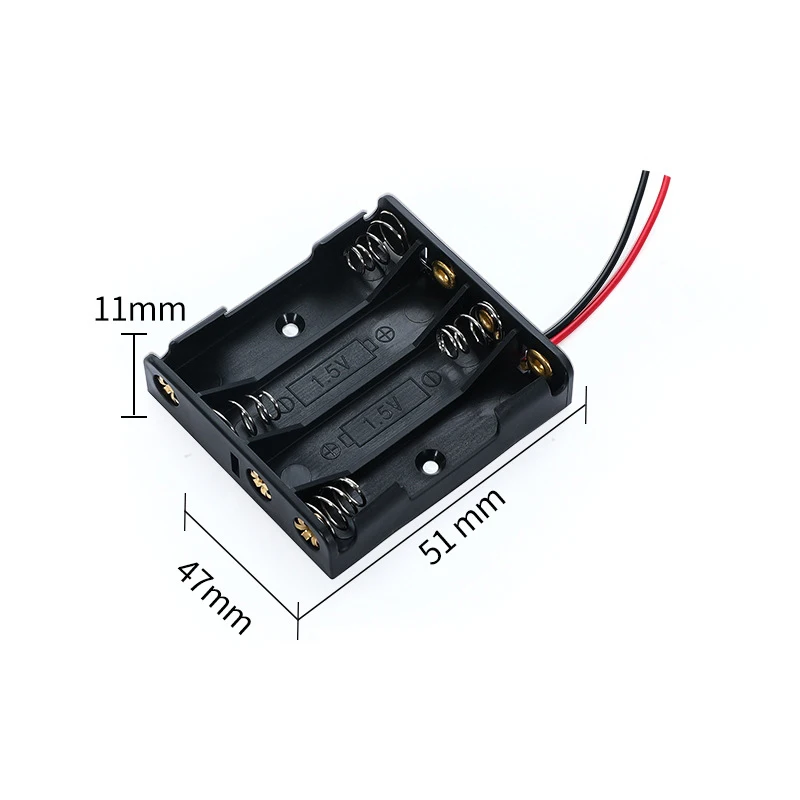4*AAA Battery Holder Box With Wire AAA Battery Box/case/holder and Wire ...