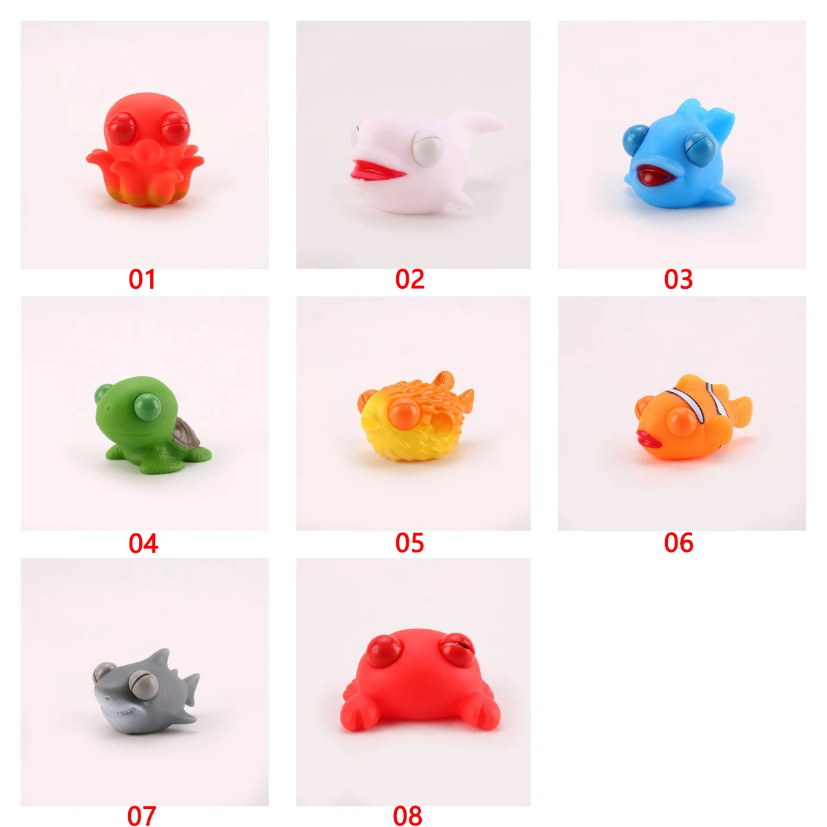 S198 Marine Animal Sunny Cute Colorful Fish Novelty Toy
