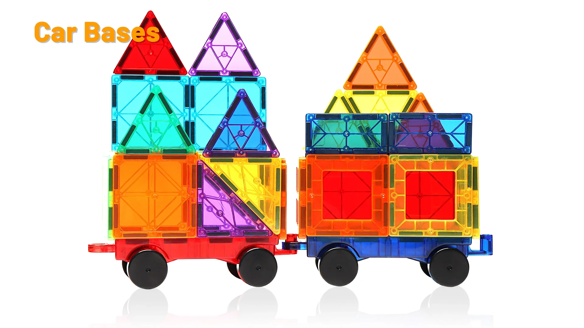 Gemmicc 3d Transparent Colorful Magnetic Tiles Magnetic Toys Steam ...