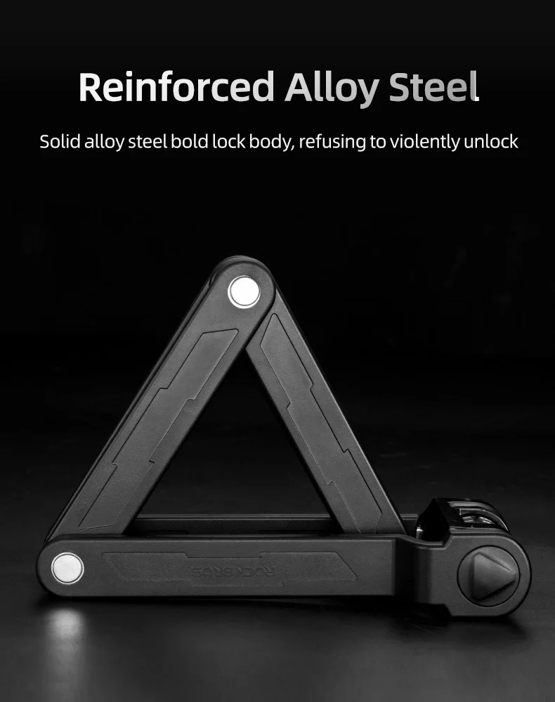 ROCKBROS Bicycle Fingerprint Lock Electric Motorcycle MTB Four-digit ...