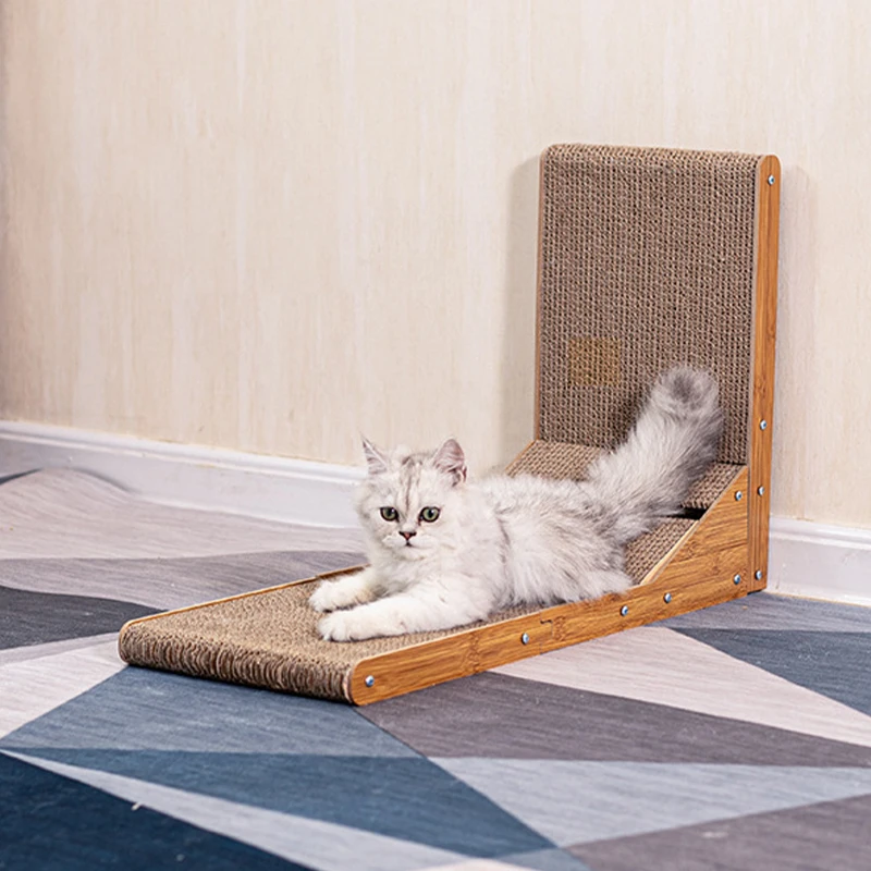 L Shape Cat Scratcher Board Detachable Cat Scraper Scratching Post For ...