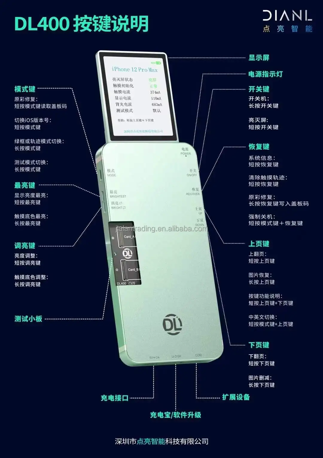 DL400 Pro LCD Screen Testing Programmer - Touch/display Function ...