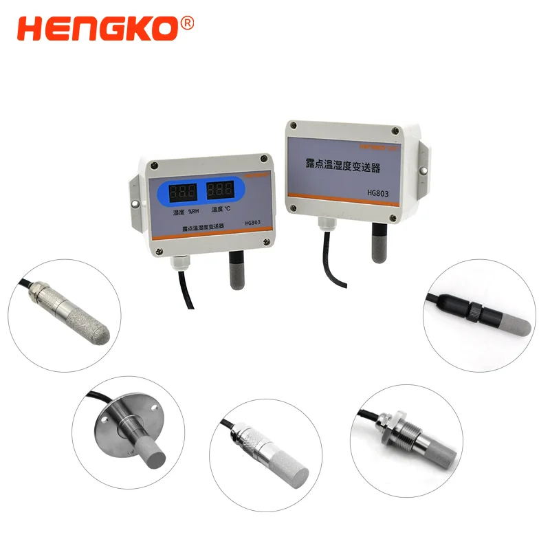 Hg803 Hg808 Ht703 Stainless Steel Probe Transducer Dew Point Temperature And Humidity Sensor ...