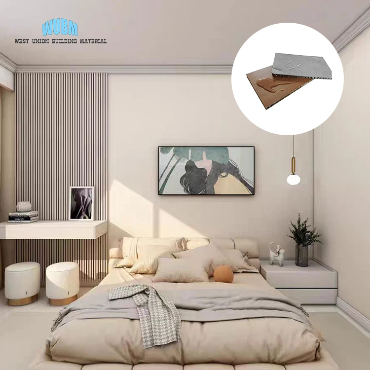 Interior Decoration Cladding Fluted Wallboard Wood Grain Lightweight ...