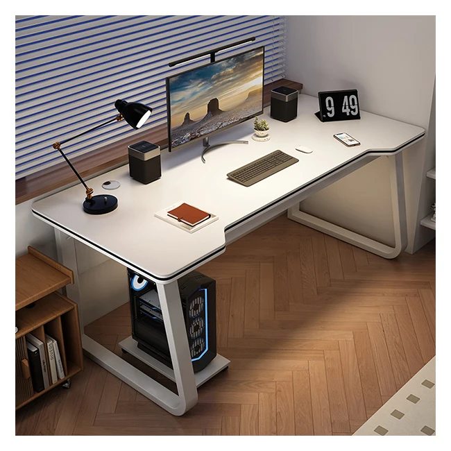 Modern Simple White Work Executive Home Office Table single person I ...