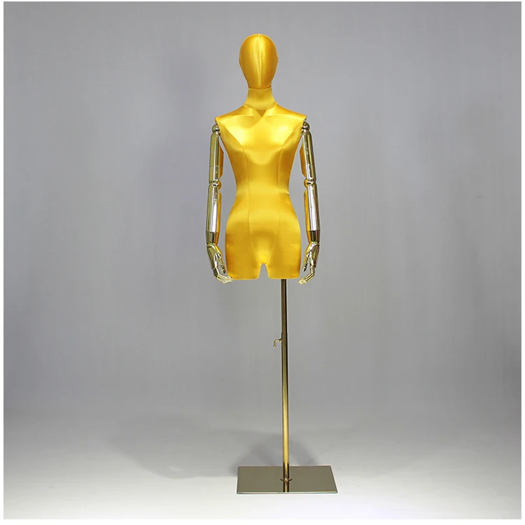 High End Gold Metal Arm Upper Body Model Mannequin Female With ...