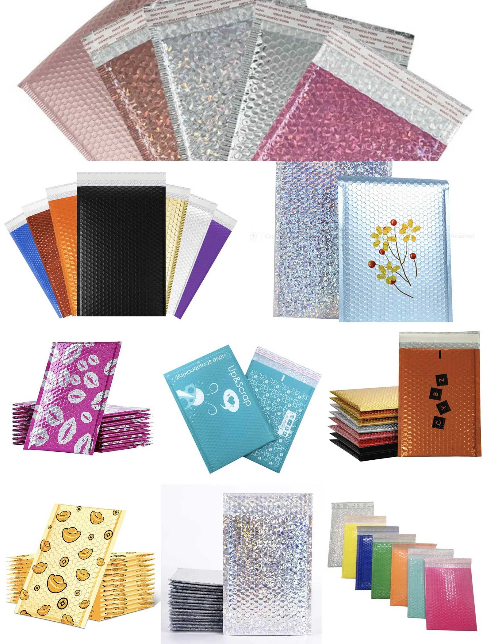 Customizable Matte Co-extruded Film Bubble Express Bags,High Quality ...