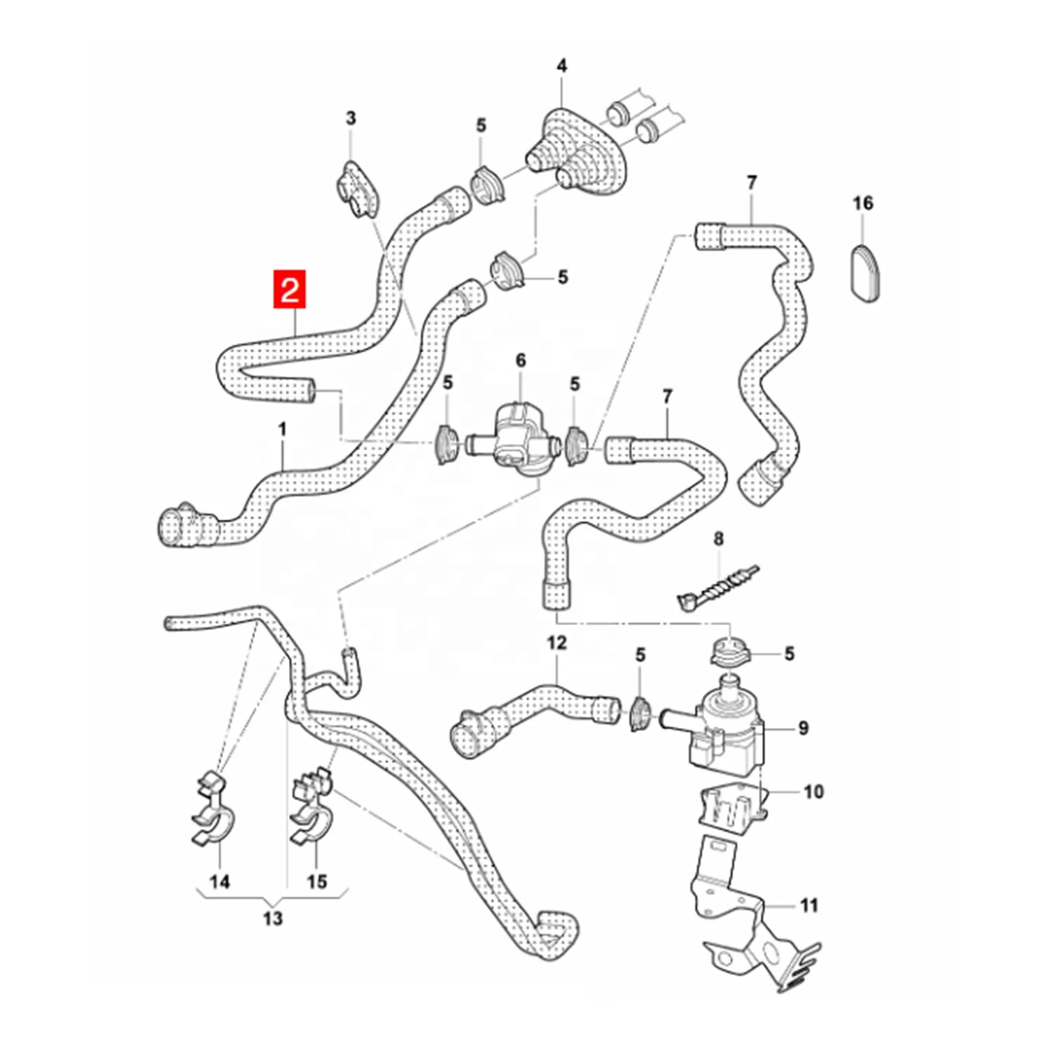 正品暖通空调热水器软管冷却液管8r0819373l 8r0-819-373-l - Buy 冷却液软管,加热器软管,加热软管 Product ...