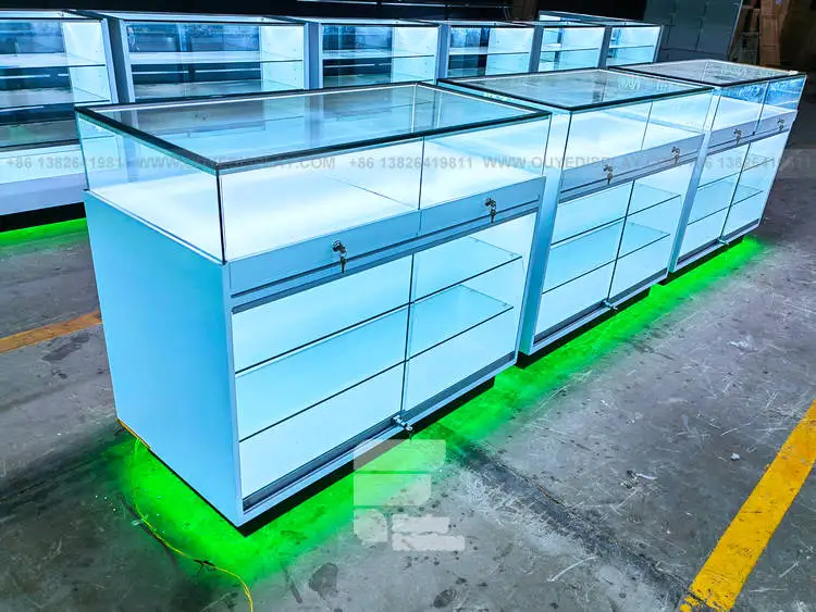 Smoke Shop Showcase Counter Cabinets - Bespoke Shopping Mall