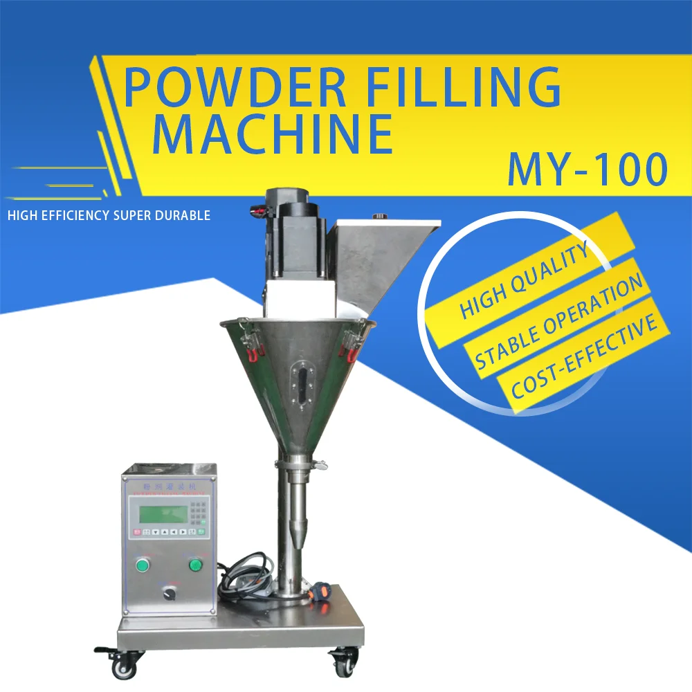 Stainless Steel Semi Automatic Auger Filler Small Cans Bottle Coffee ...