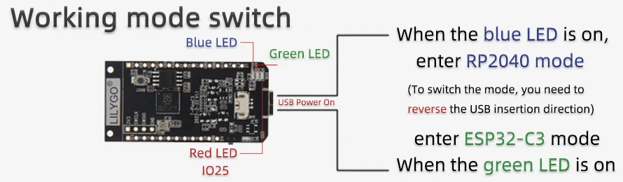 Lilygo Ttgo T-picoc3 Esp32-c3 Raspberry Pi Rp2040 Dual Mcu Mainboard 1. ...