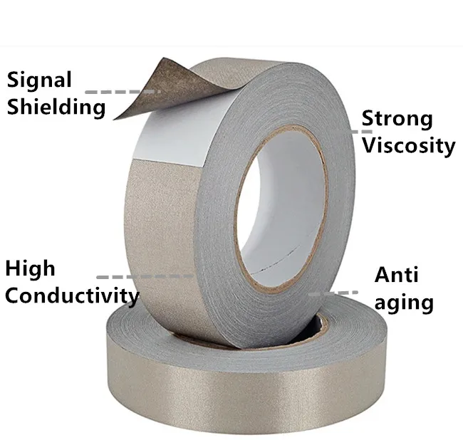 Custom Thermal Copper Nickel Conductive Cloth Tape Heat-Resistant ...