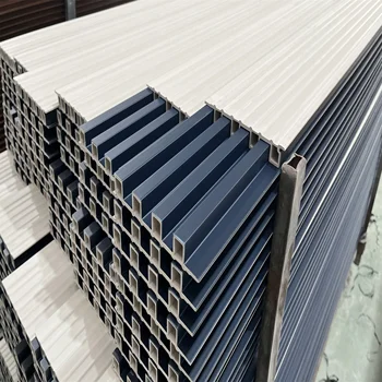 Lin Yiwall Panel Wpc Flat Widith Cross Curve 3d Embossing Facade For ...