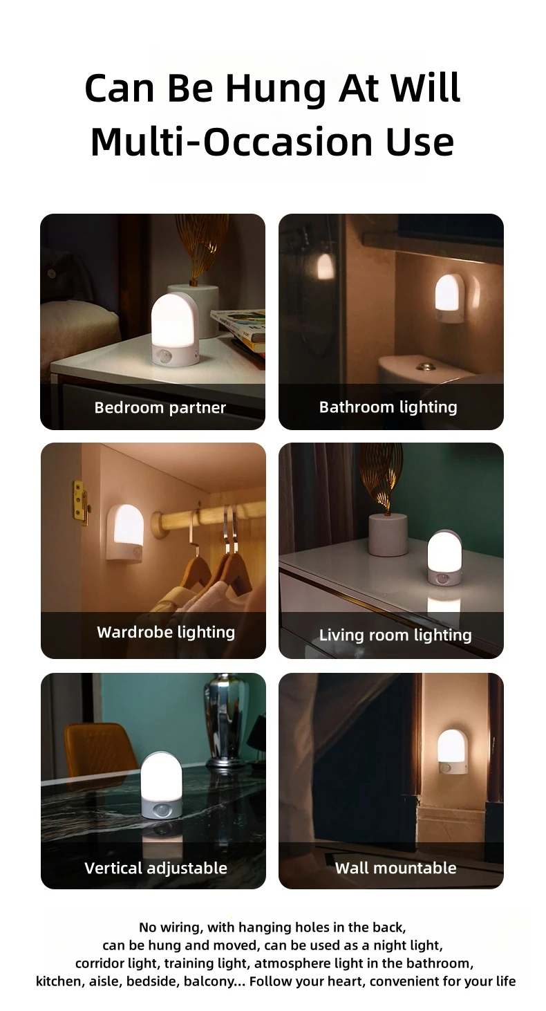 Wholesale Rechargeable Battery Mini Sensor Light With Automatic Dusk To ...