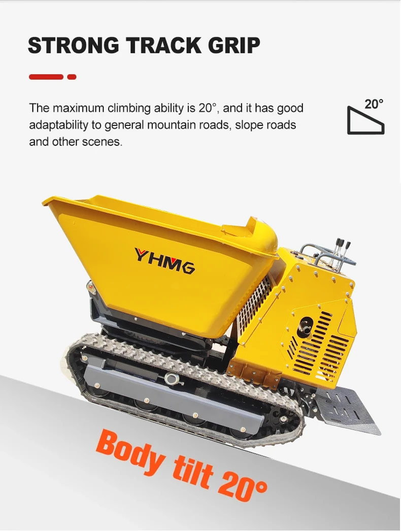 Mini Dumper Tracked Motor Site for Farm Work - YHMG
