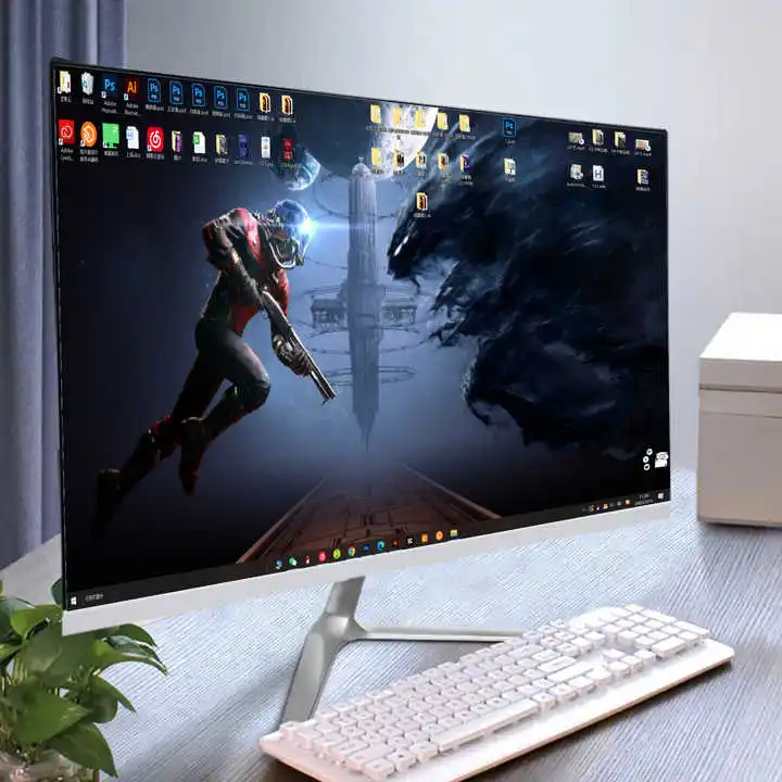 22 24 inch 60Hz Flat Computer Monitor with HD-MI VGA Ports Adjustable ...