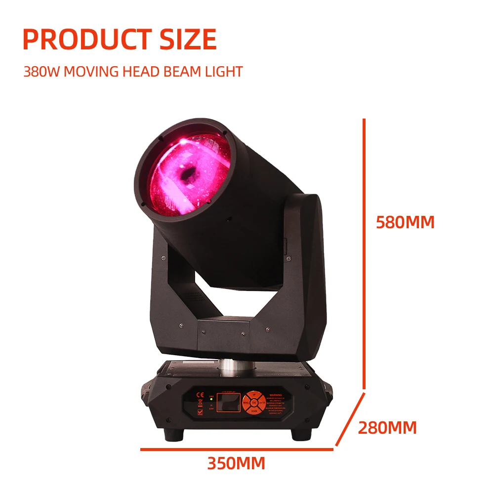 Montek Lighting Fixture 380w 19r Rainbow Effect 3d Beam Moving Head ...