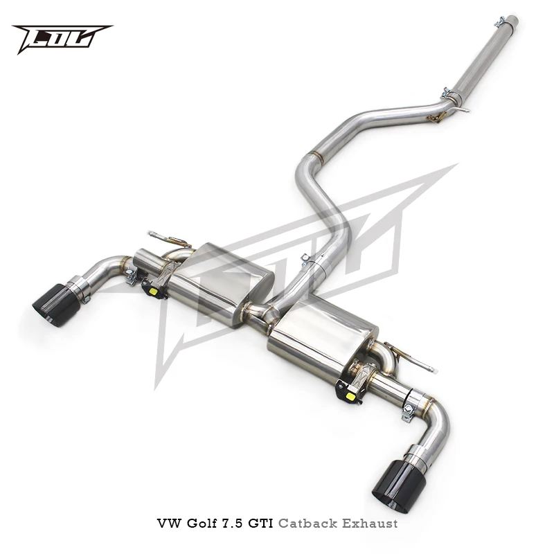 OEM Valvetronic Exhaust Muffler for VW GOLF 7/7.5 MK7/MK7.5 GTI 2.0T ...