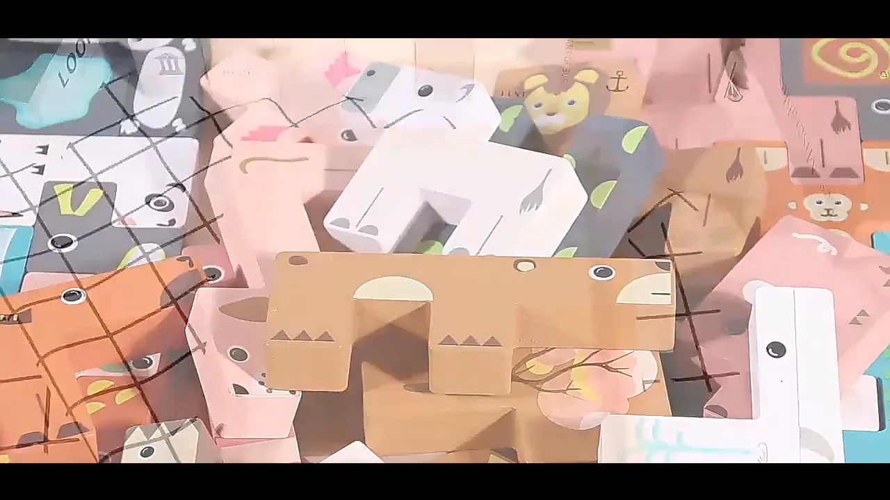 Wooden Jigsaw Puzzles For Kids Learning Educational Blocks Stack Animal ...