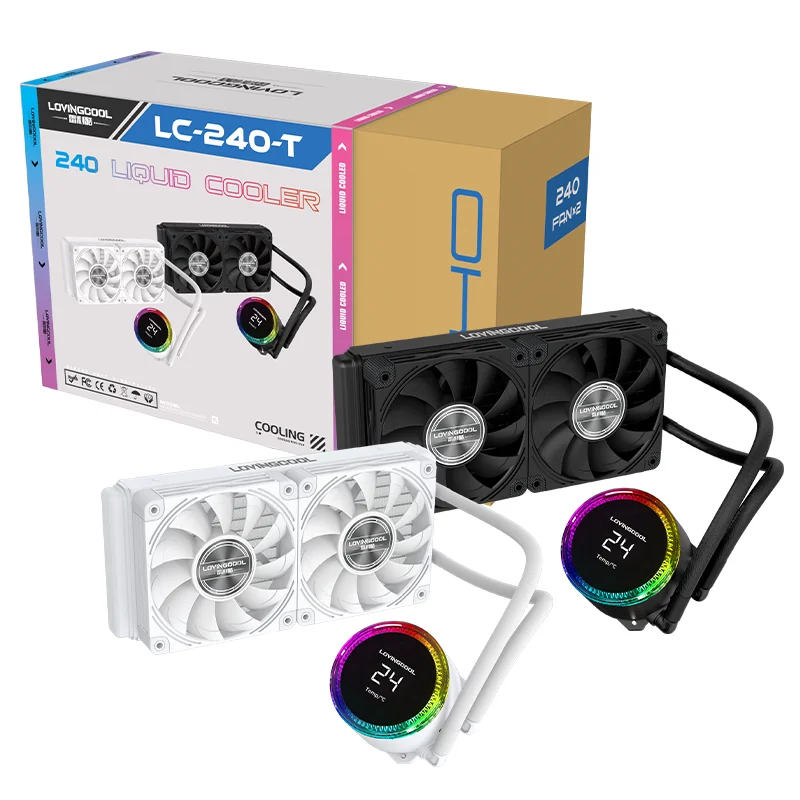 Lovingcool Gaming Pc Case 240mm Argb Cpu Cooler Fan Liquid Water ...