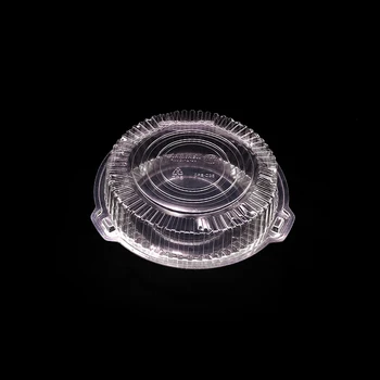 Wholesale 10 Inches Plastic Clear Round Clamshell Cake Box Hinged Food ...
