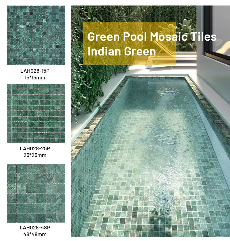 Outdoor Classic Modern Waterline Swimming Pool Mosaic Tile