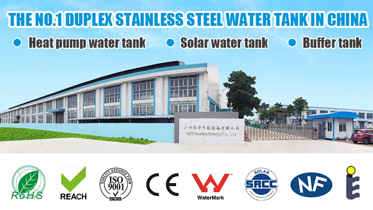 Stainless Steel Cylindrical Buffer Water Storage tank for Storage, High ...
