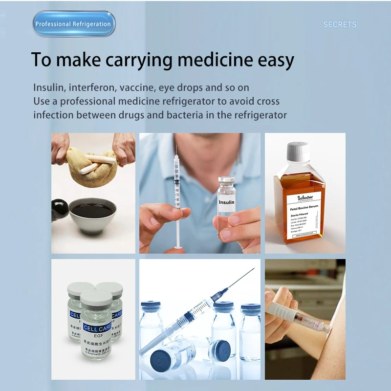 Insulin/medicine/medicinal Cooler Box Portable Mini Cooler Home/rv ...