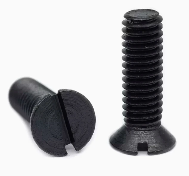 Steel Black Slot Flat Head Machine Screw M1.6 M2 - Buy Metric Screw M1 ...
