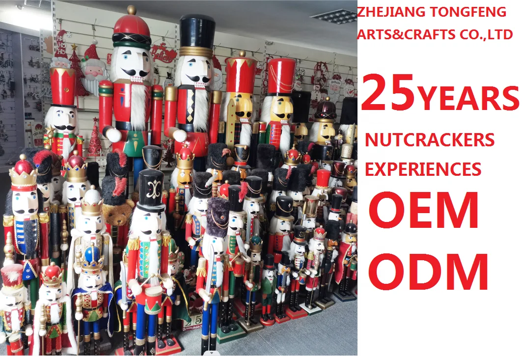 Macaron Color Wood Christmas Ornaments 18cm/5in Nutcracker - Buy ...