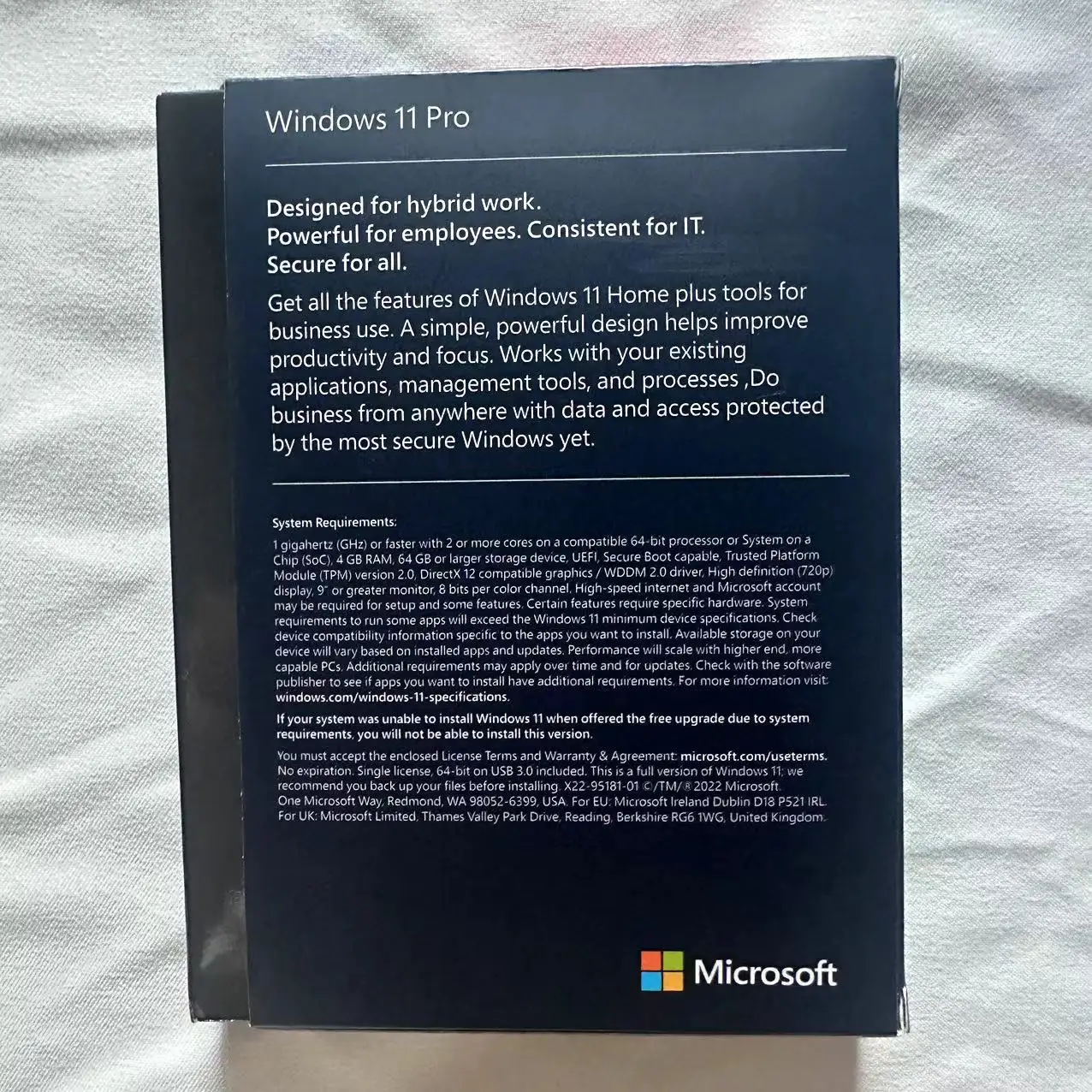 Windows 11 Pro Retail Box Usb Muliti Language 100% Online Activation ...