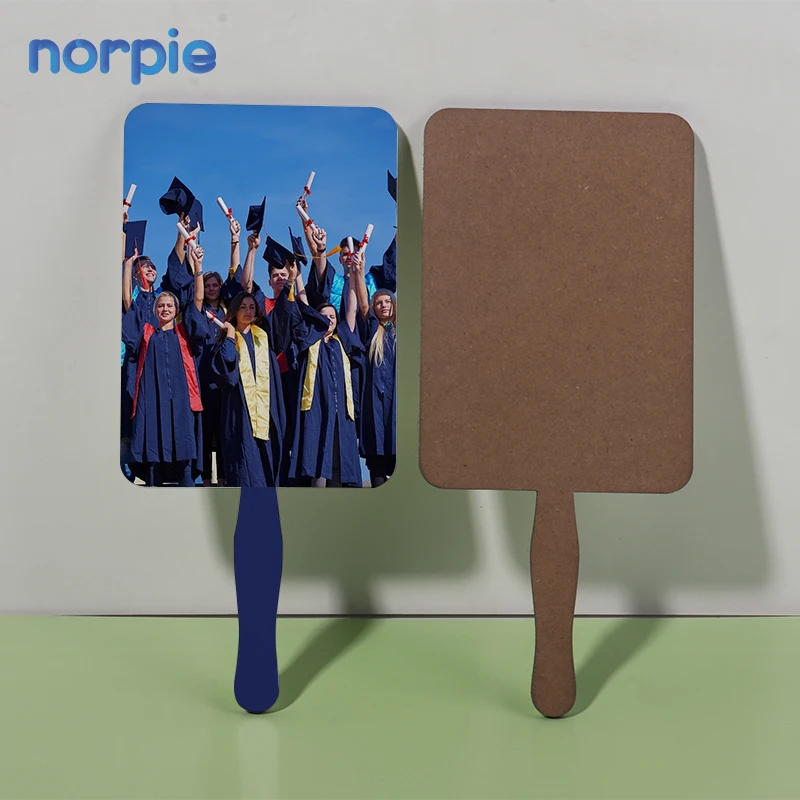 Custom Sublimation Blank White Mdf Graduation Paddle Fan Hand Paddle ...