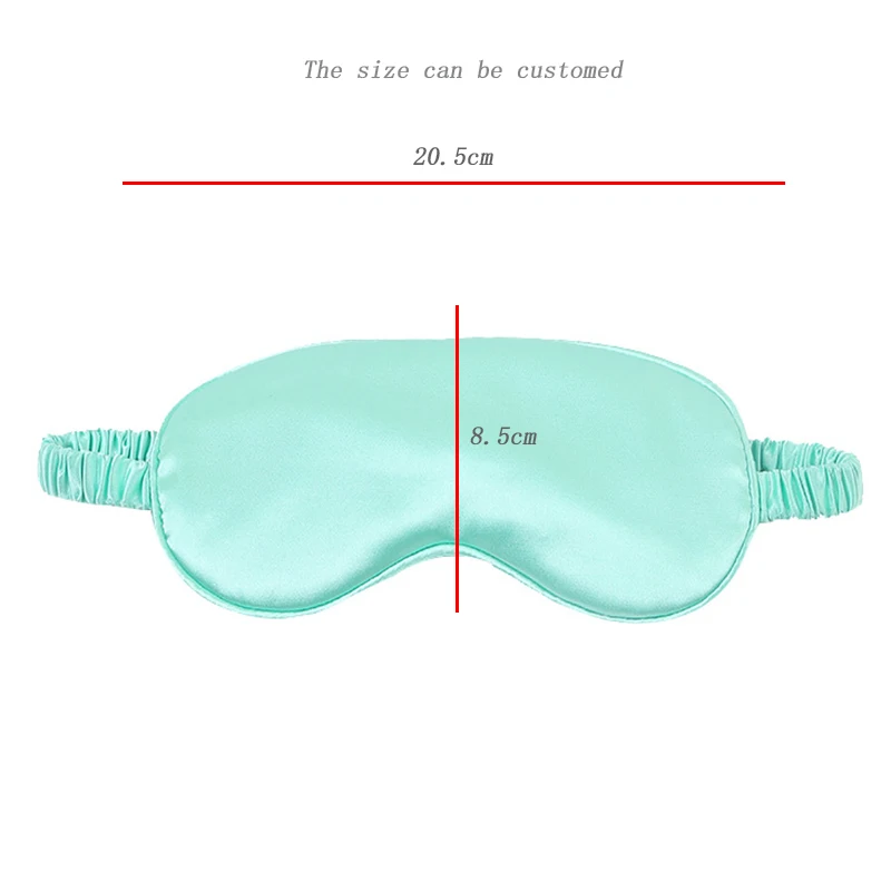 Wholesale Luxury Custom Logo Vegan Blindfold Satin Silk Eye Mask