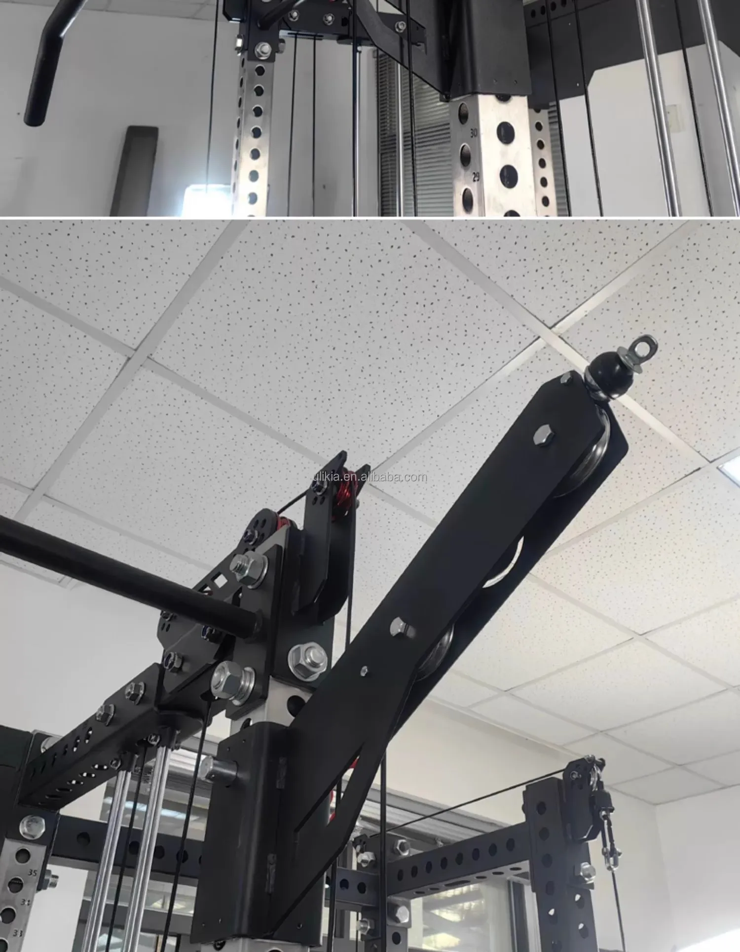 Wall Mount Pulley System for Fitness - Lat Pull down & Low Row Cable ...