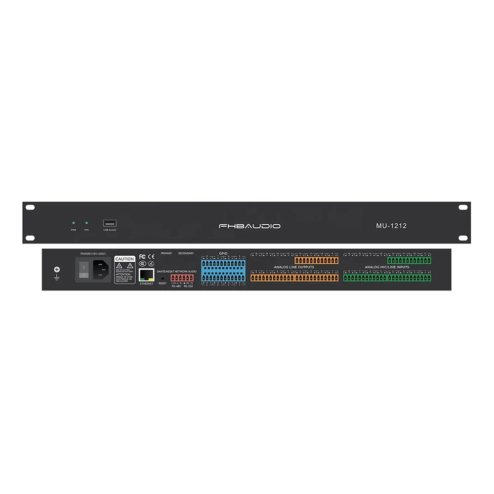 Factory Price Audio Processor 12x12 Matrix In Out Professional Audio ...