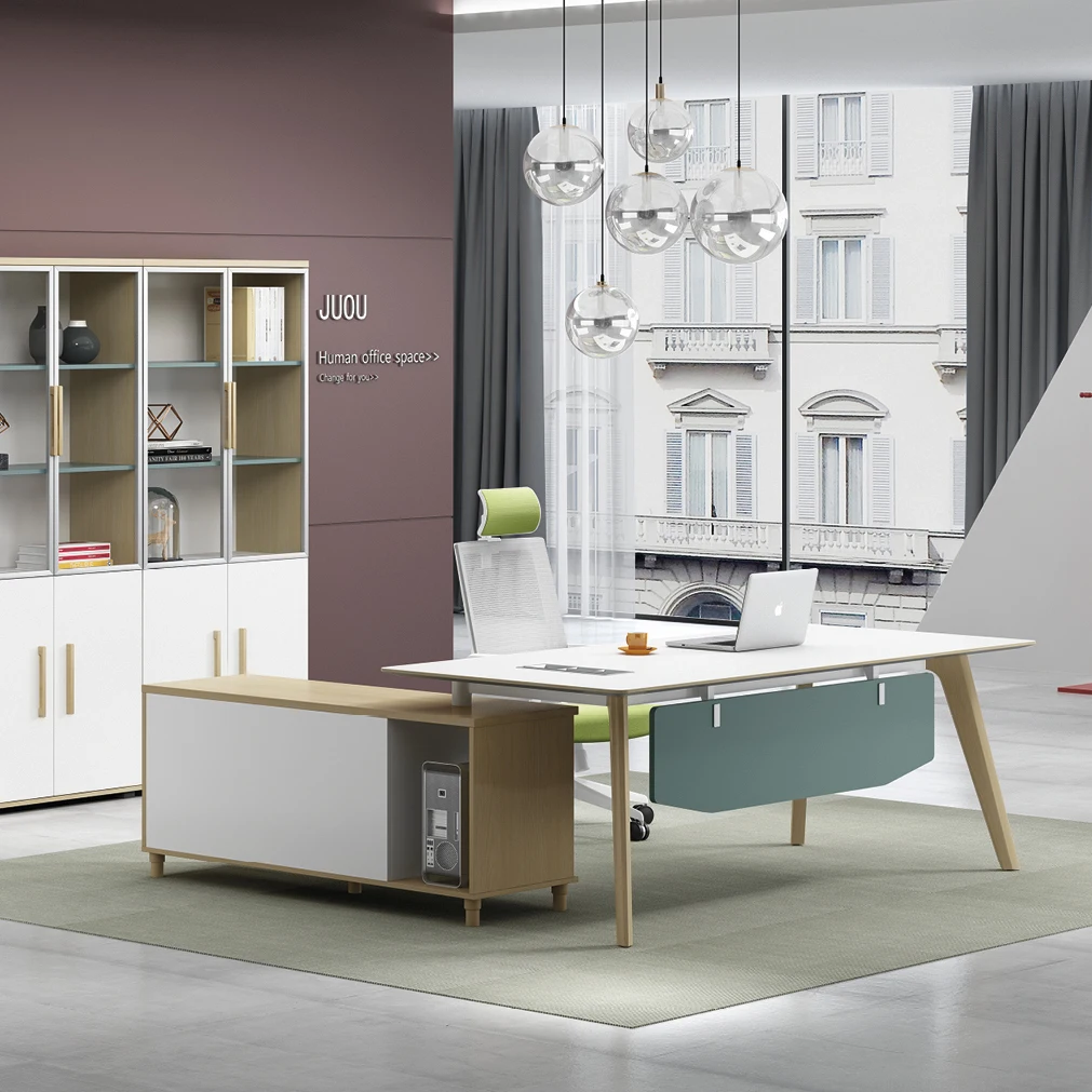 Modern Design Office Desk Furniture with Storage Cabinet