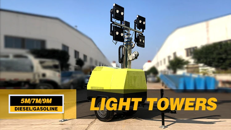 Xcmg Official Metal Halide Lamp Led Lighting Hydraulic High Mast Diesel Outdoor Mobile 7m ...