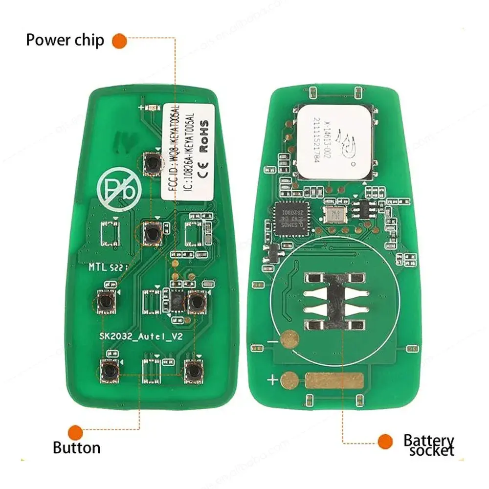 Autel Ikeyat006dl Ikey 6 Buttons Smart Universal Key Used With Altra ...