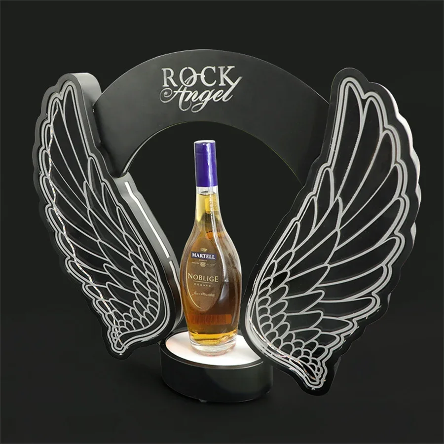 Customized LED Angel Wings Wine Champagne Bottle Glorifier