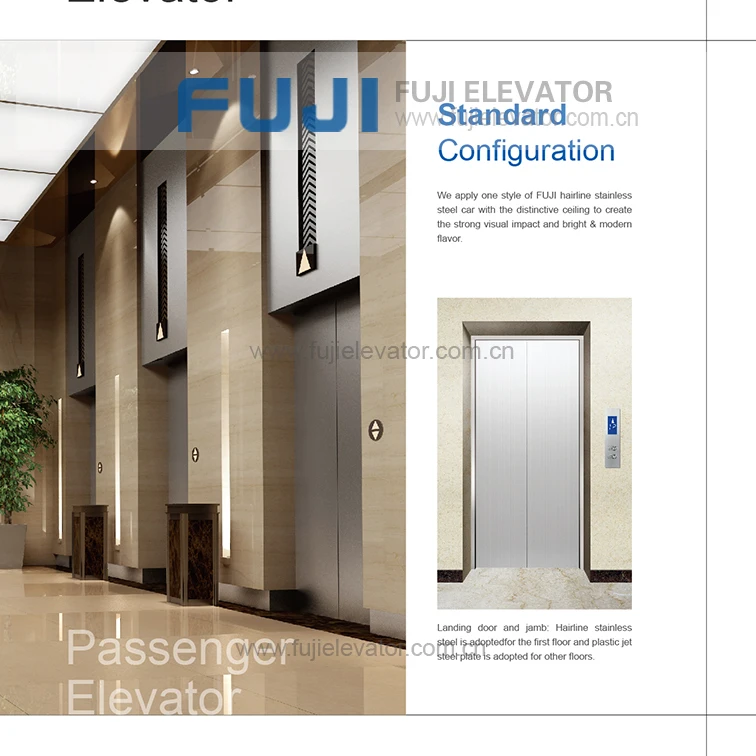 FUJI Commercial Elevator Office Building Passenger Traction Elevator ...