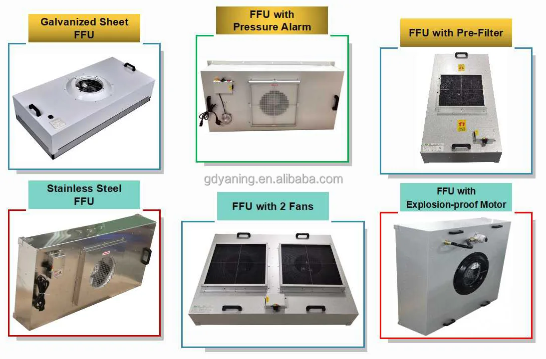 클래스 100 클린룸 FFU 헤파 팬 필터 클린룸 용 헤파 필터 유닛| Alibaba.com