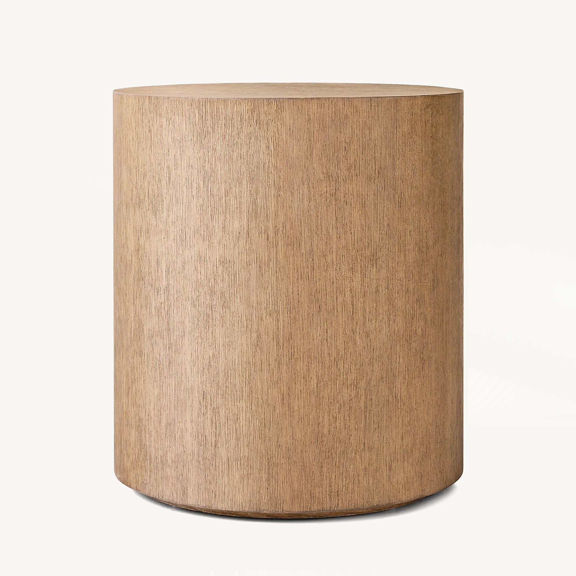 Modern Round Plinth Desk Living Room Dining Wooden Coffee Table Oak ...