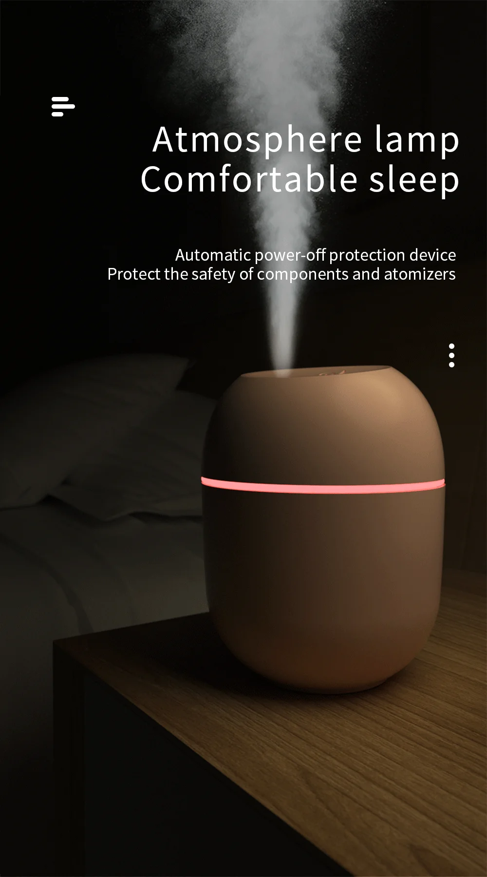 Mini 220ml Super Fog Portable Colorful Led Night Light Ultrasonic Air ...