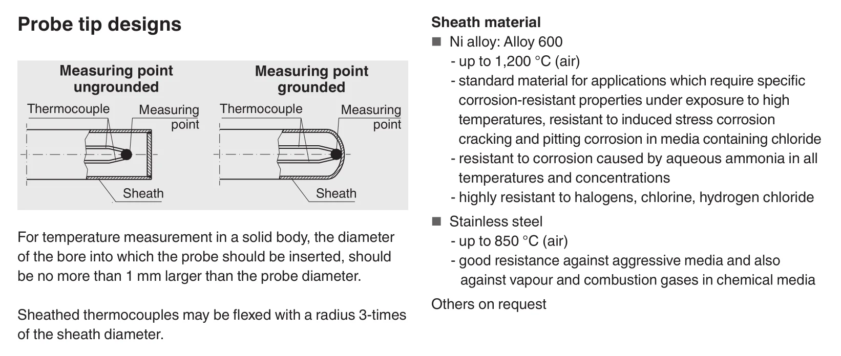 Stainless Steel RTD Probe PT100 Thermowell K Type Simplex Duplex ...