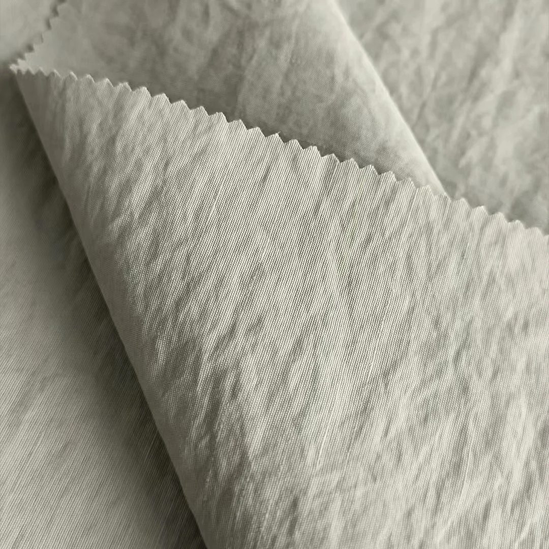 Hot Sale Crinkle Nylon Taslan Fabric 120GSM for Garments Quilting ...