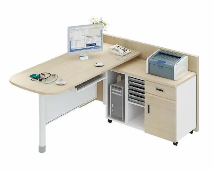 Modern Hospital Doctor Desk - Customizable & Contemporary