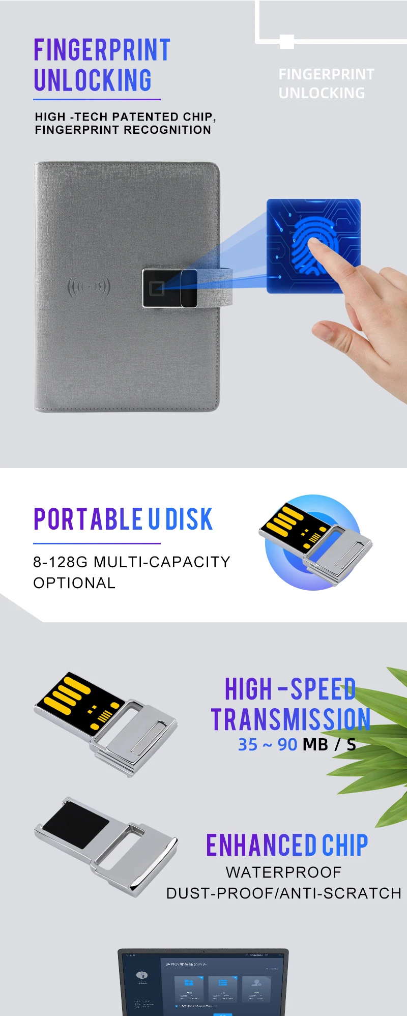 Wifi Smart Pen Notebook Gift Set Diary Wireless Notebook Powerbank ...